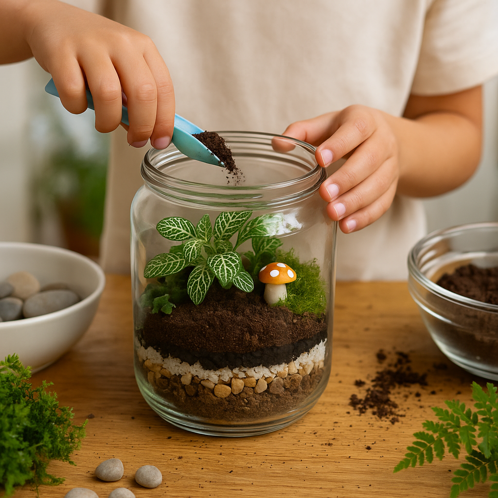 Kids Planting Activity: Build Your Own Terrarium